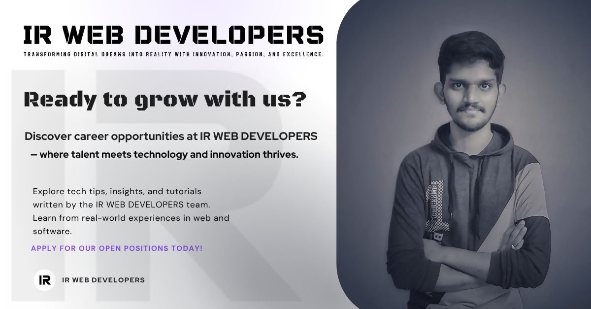 IR WEB DEVELOPERS – Transforming Digital Dreams into Reality
